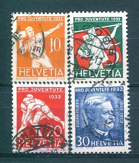 Yahoo!オークション - SWI スイス 1932年 SC＃B61-64 4種完 済（9）