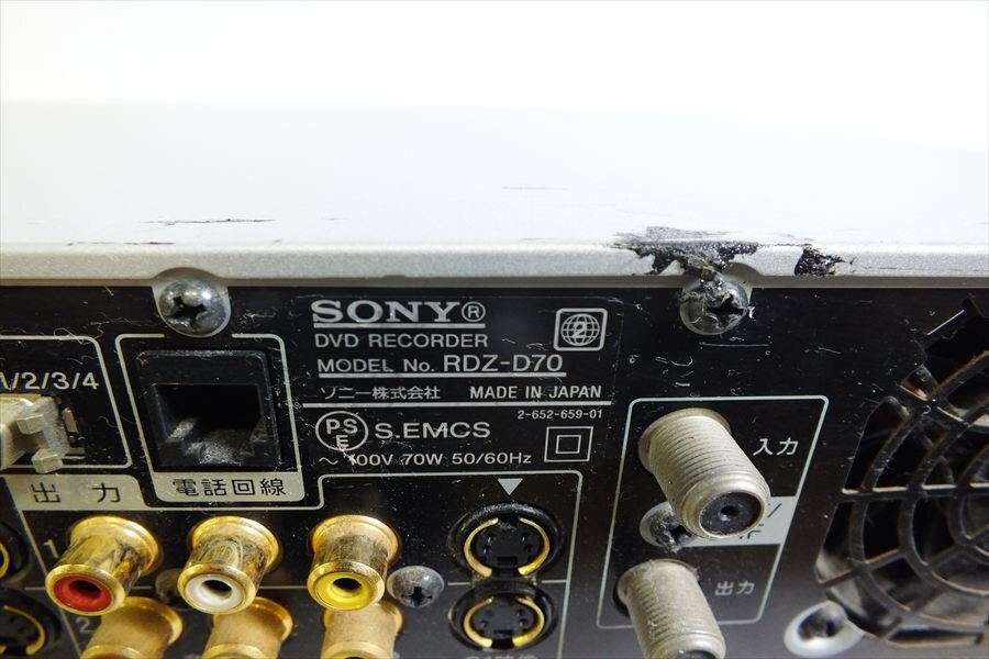 Yahoo!オークション - SONY ソニー RDZ-D70 DVDプレイヤー 中古 現状...