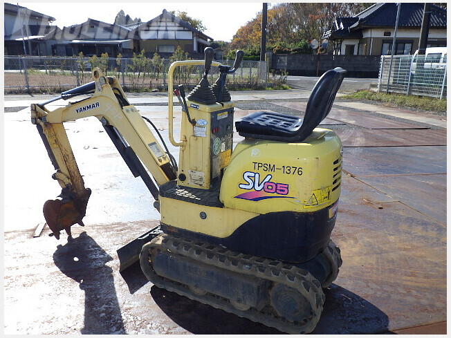 Yahoo!オークション - ミニ油圧ショベル(ミニユンボ) ヤンマー SV05(SV...
