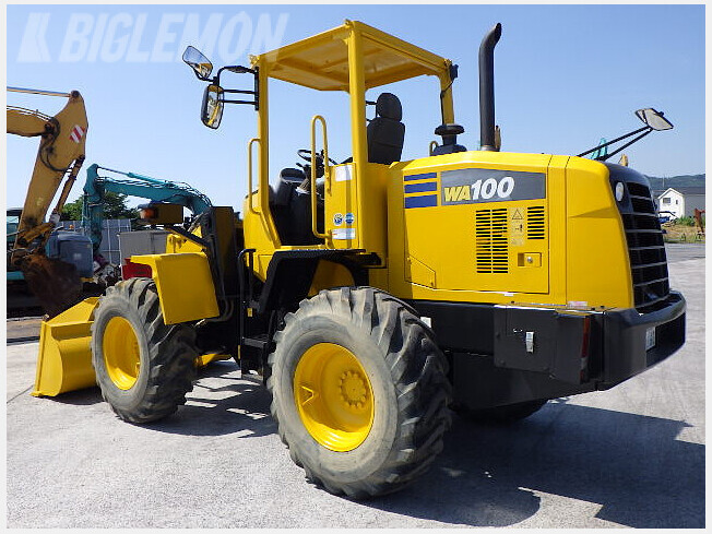 Yahoo!オークション - タイヤショベル(ホイールローダー) コマツ WA100...