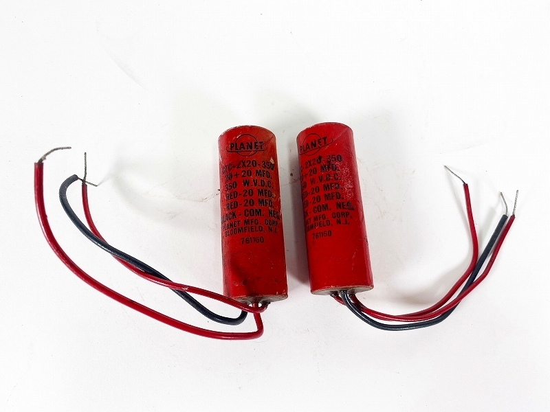 Yahoo!オークション - PLANET 350V 20+20MFD 電解コンデンサー 2個 [10...