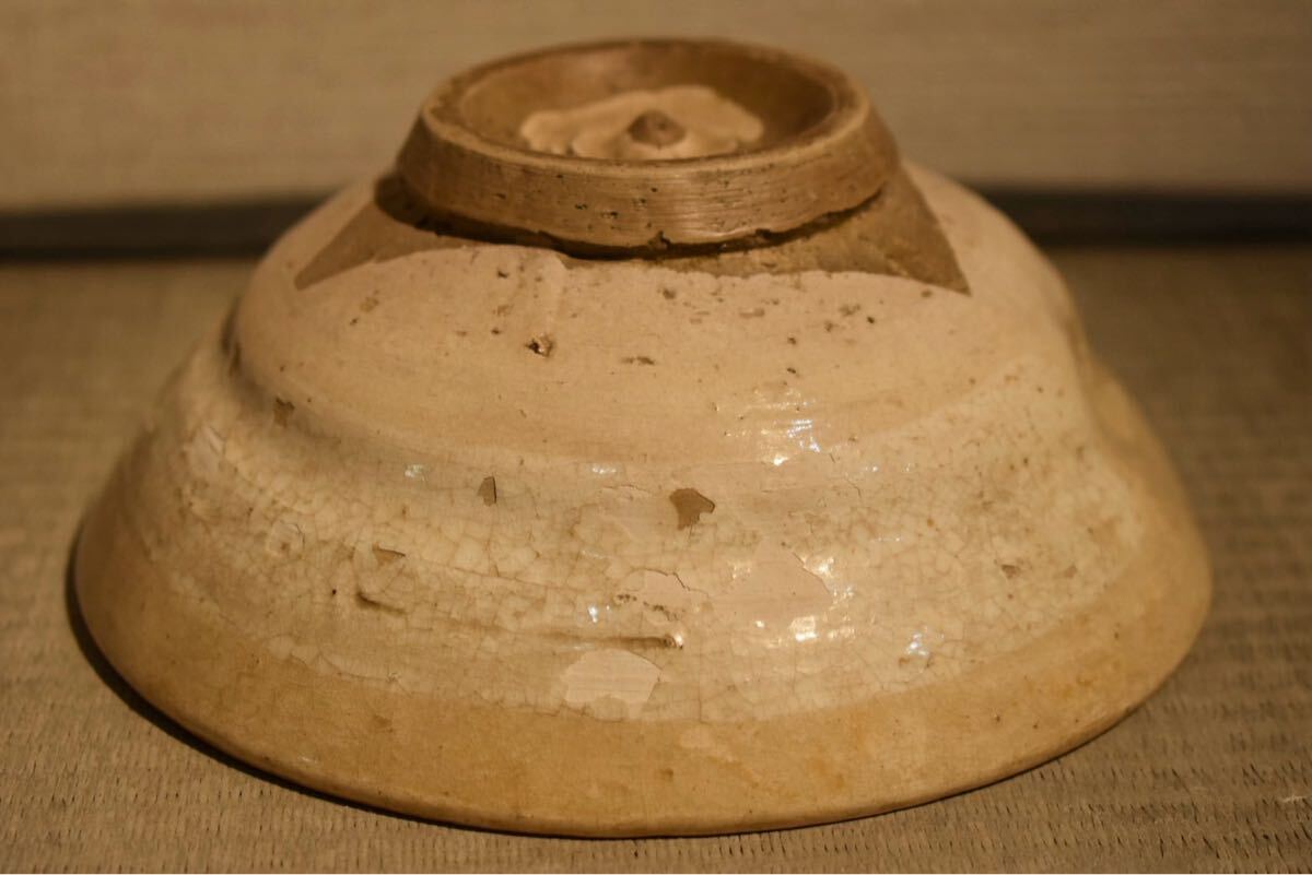 Yahoo!オークション - 【GE】Y1234【コレクター所蔵品】時代 粉引茶碗/...