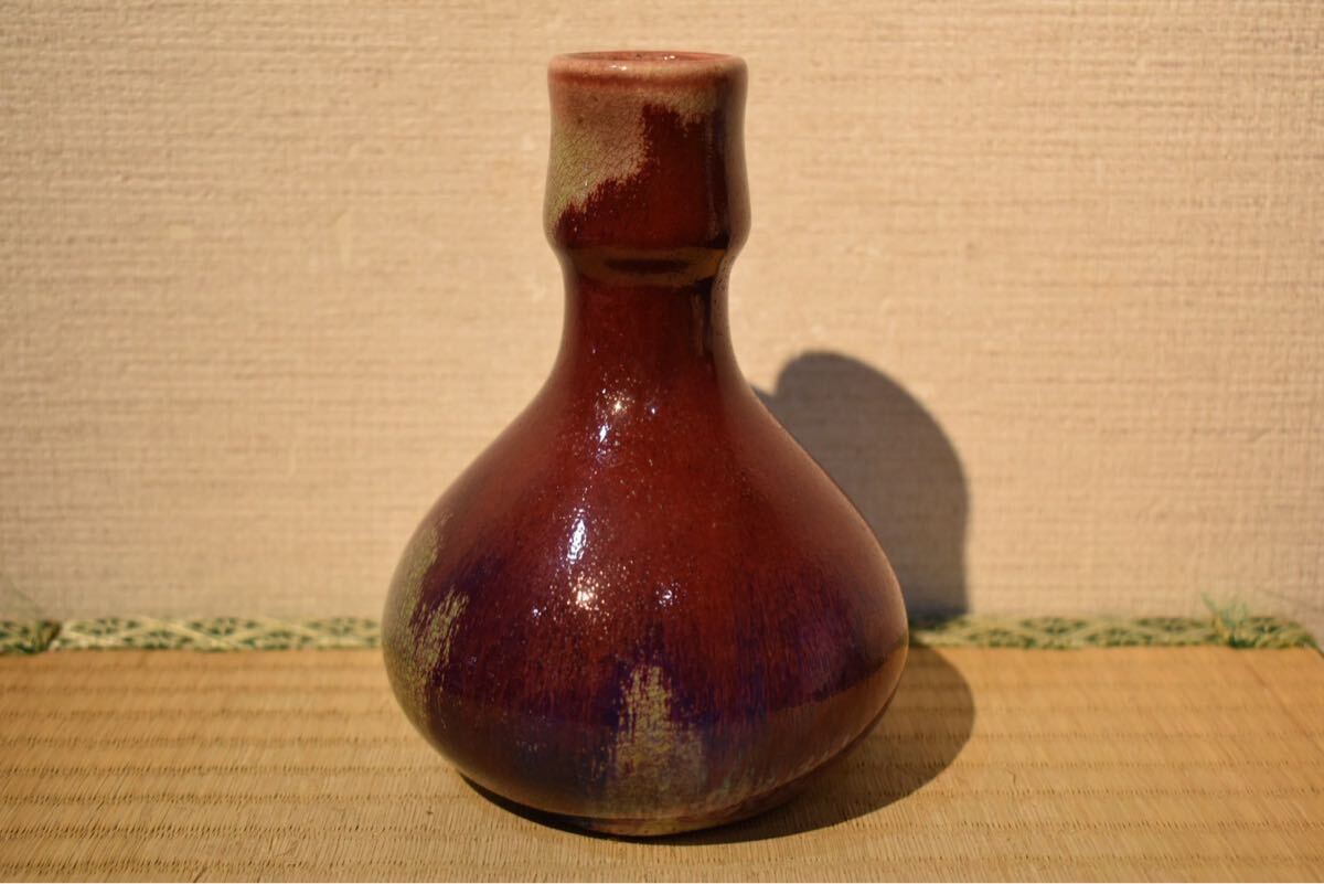 Yahoo!オークション - 【GE】M872【コレクター所蔵品】時代 辰砂釉手付...