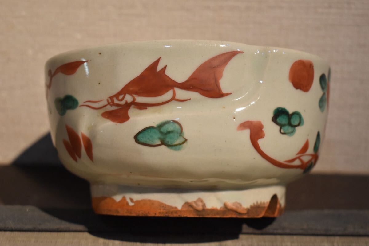 Yahoo!オークション - 【GE】Y1326【コレクター所蔵品】頴川 赤絵茶碗/...