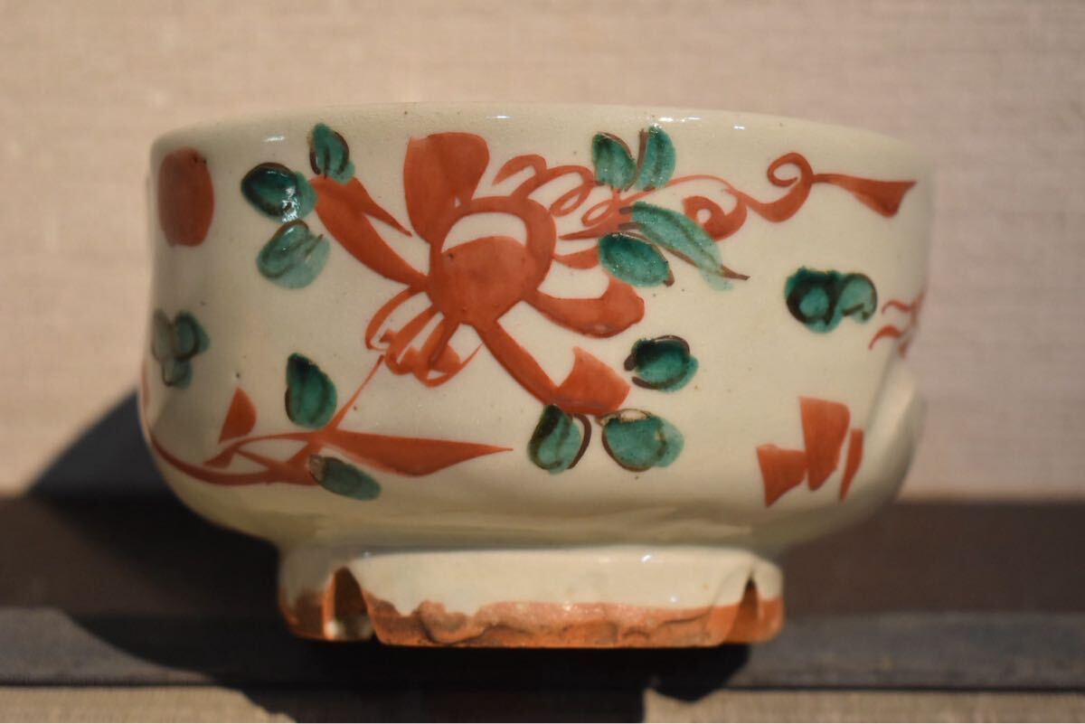 Yahoo!オークション - 【GE】Y1326【コレクター所蔵品】頴川 赤絵茶碗/...