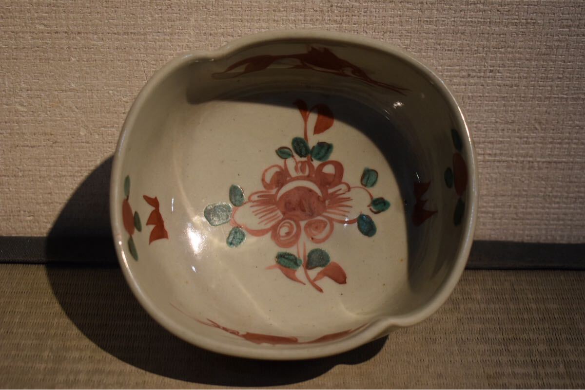 Yahoo!オークション - 【GE】Y1326【コレクター所蔵品】頴川 赤絵茶碗/...