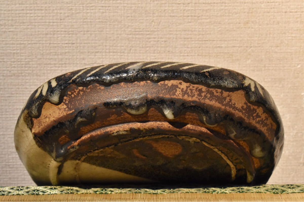 Yahoo!オークション - 【GE】E886【コレクター所蔵品】時代 鼠志野鉢/...