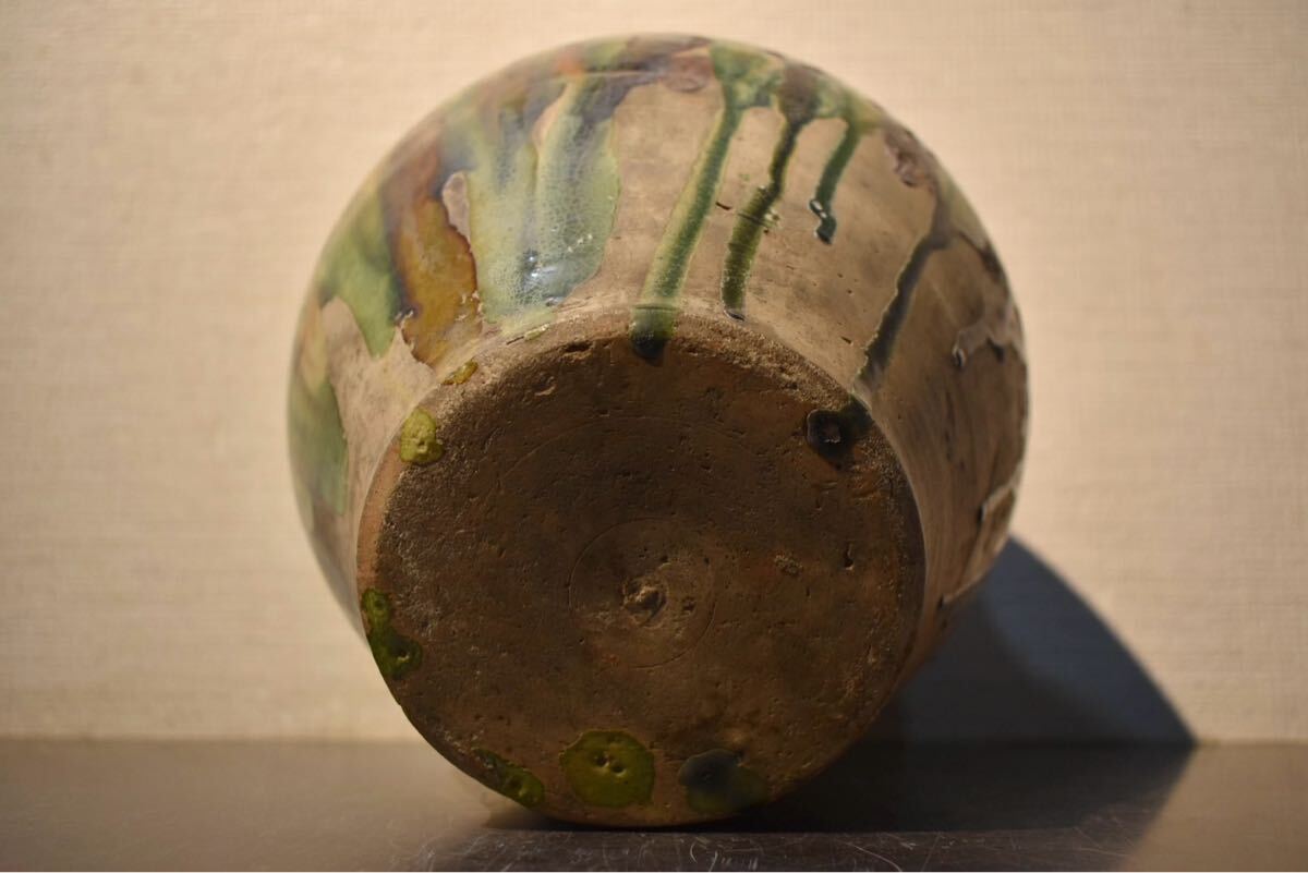 Yahoo!オークション - 【GE】M904【コレクター所蔵品】時代 唐三彩壺/...