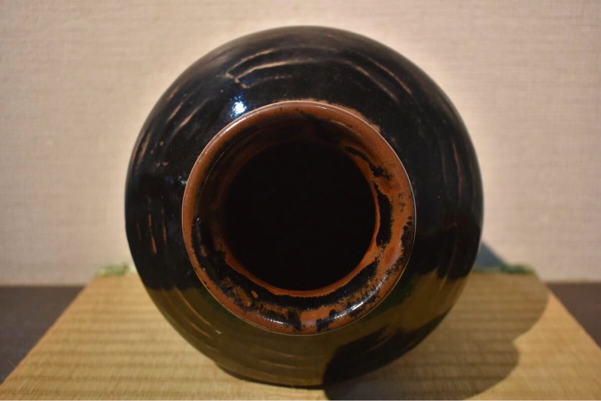 Yahoo!オークション - 【GE】M912【コレクター所蔵品】時代 益子焼花瓶...