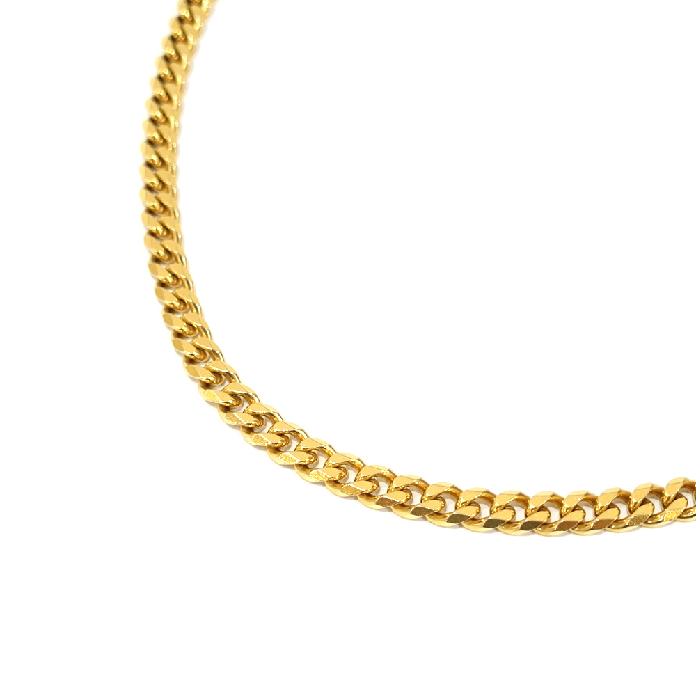 Yahoo!オークション - 【栄】ネックレス K18 8面シングル 喜平 約79.9g...