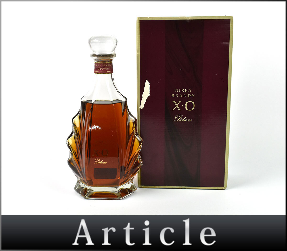 225931古酒〇未開栓 ニッカ XO エクストラオールド デラックス ブランデー NIKKA EXTRA OLD Deluxe BRANDY 660ml 40% 箱付/ A(ブランデー ...