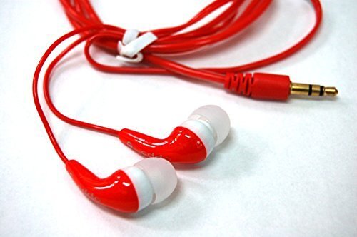 Yahoo!オークション - 【vaps_6】カナル型 ステレオイヤホン レッド 赤...