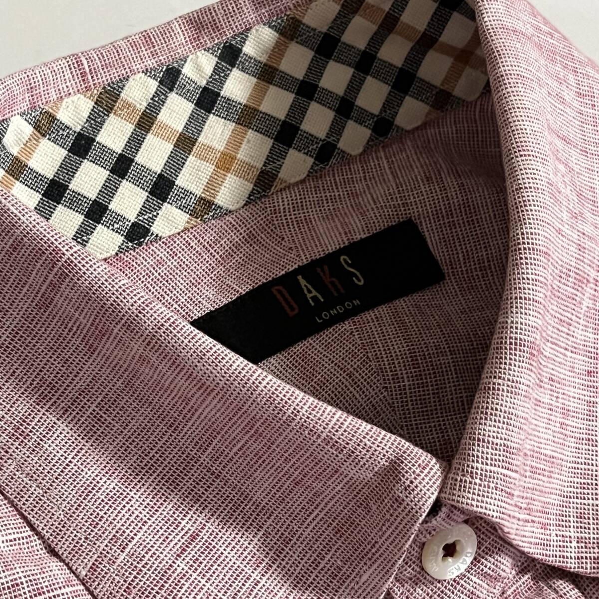 Yahoo!オークション - 日本製 メンズM DAKS ダックス 麻・リネン混 ピ...