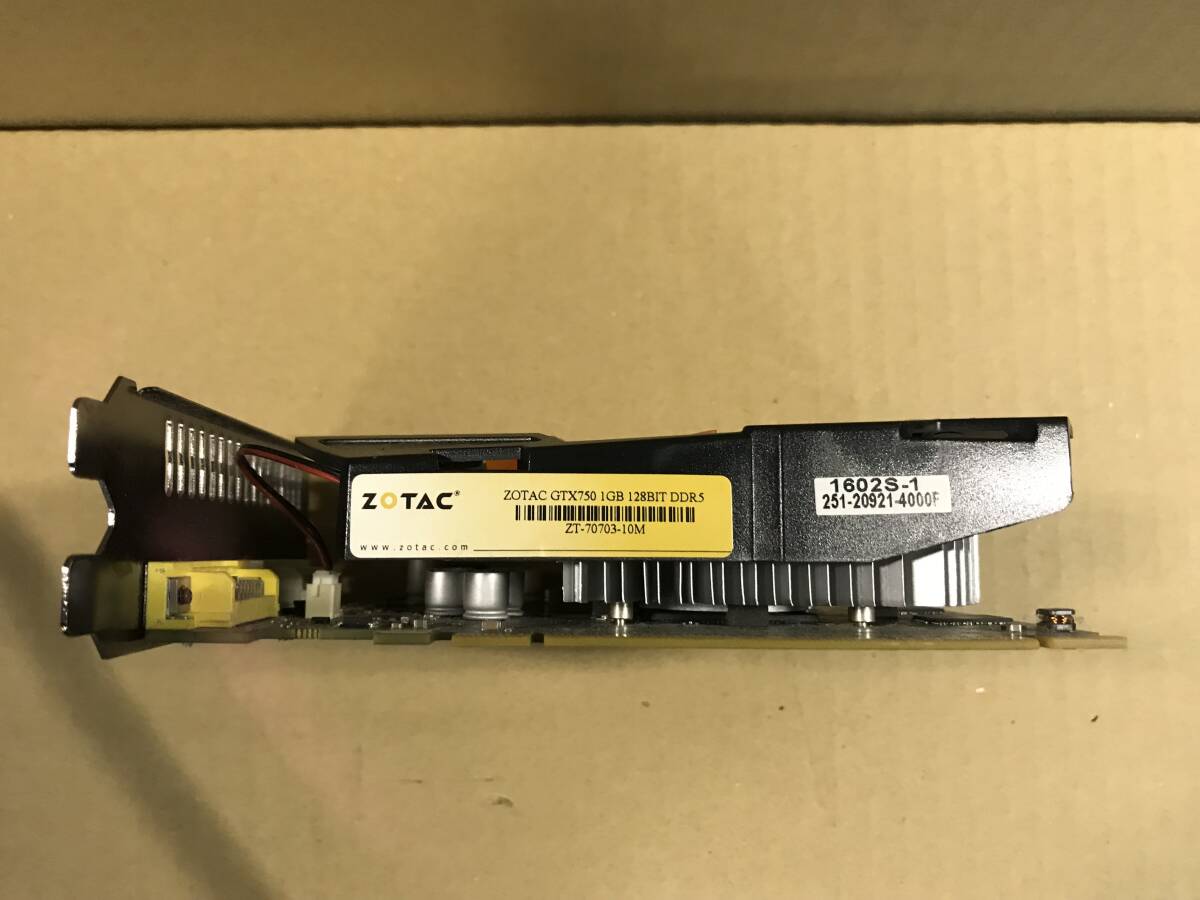 Yahoo!オークション - K21 中古品 ZOTAC GTX750 1GB 128Bit DDR5 グラ...