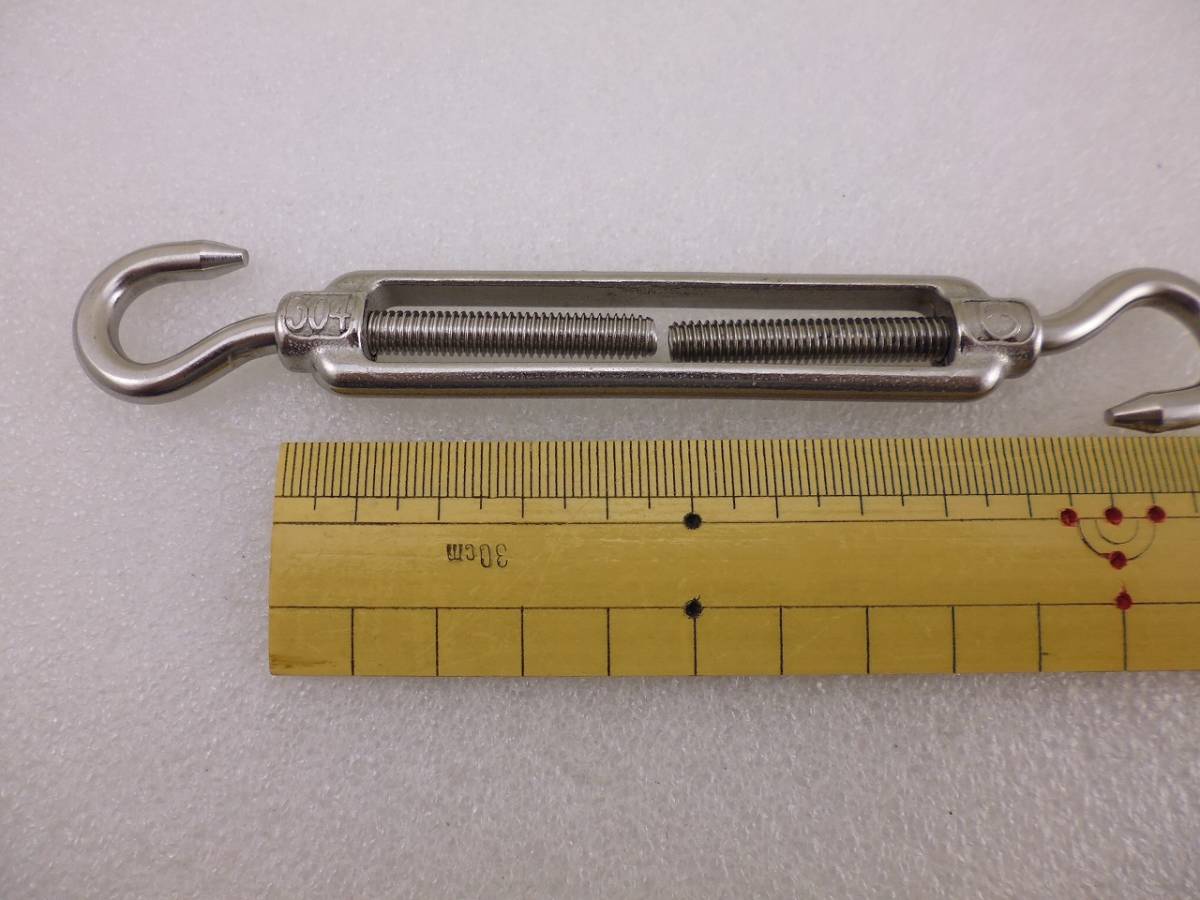 Yahoo!オークション - ステンレス製ターンバックル 90mm M6用 両フック...