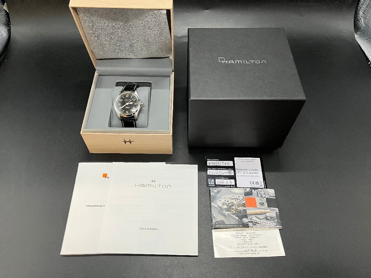 【樂淘letao】日本代購代標第一品牌－HAMILTON ハミルトン カーキ フィールド Murph マーフ 38mm H70405730 腕時計 自動巻き ☆良品☆[77-0525-O3]