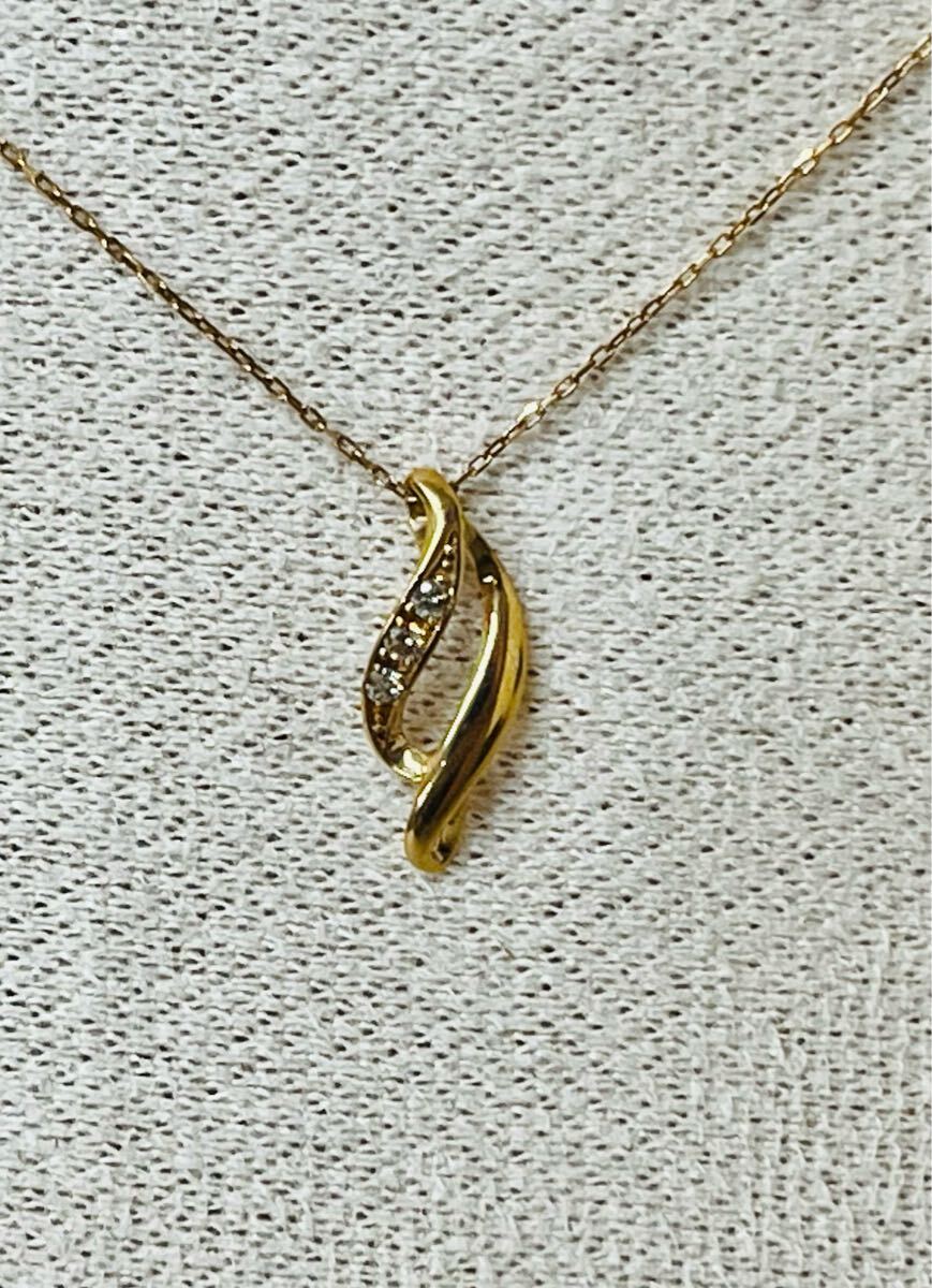 Yahoo!オークション - 6-1【美品】ESTELLE/エステール K10YG ダイヤモ...