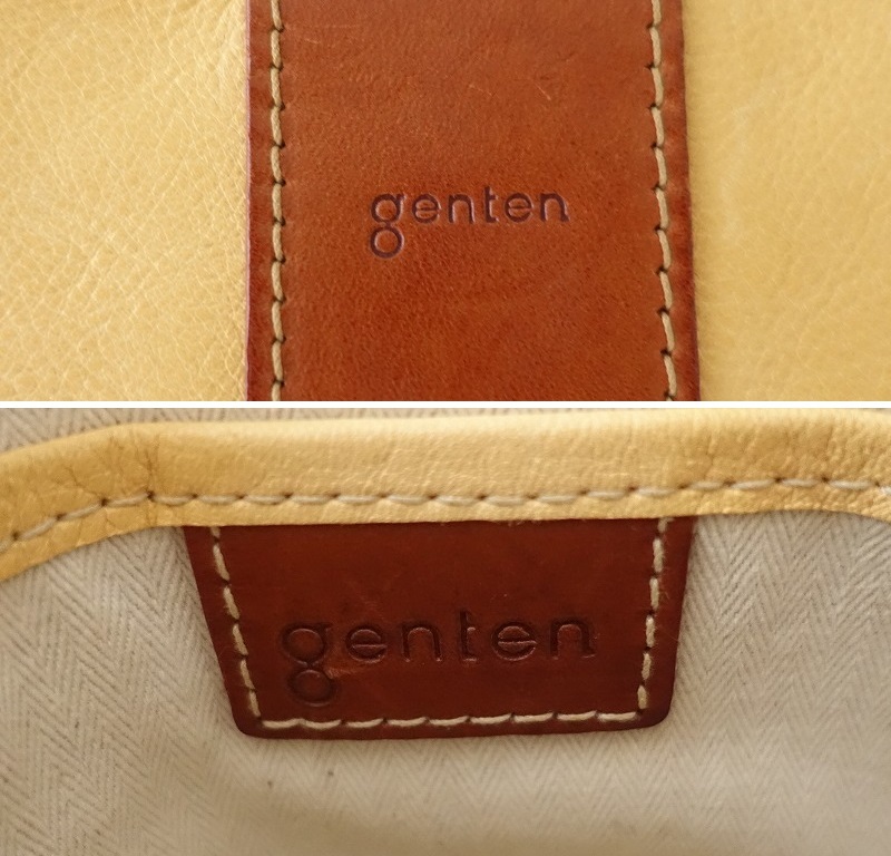 Yahoo!オークション - ゲンテン genten レザーショルダーバッグ ポシェ...