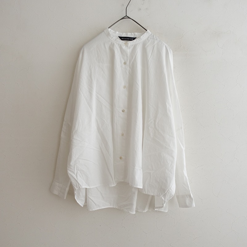 ミズイロインド mizuiro-ind コットンバックギャザーワイドブラウス 綿ホワイト白シャツ 25-2505-299 90F52(Mサイズ)｜売買されたオークション情報、yahooの商品 ...