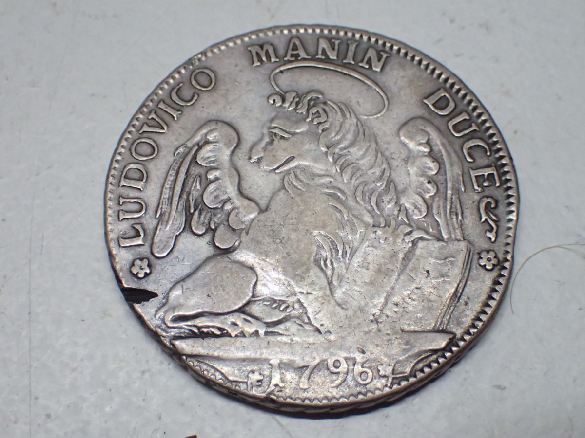 Yahoo!オークション - L727/6E 古銭 イタリア王国 ベニス ヴェネチア ...