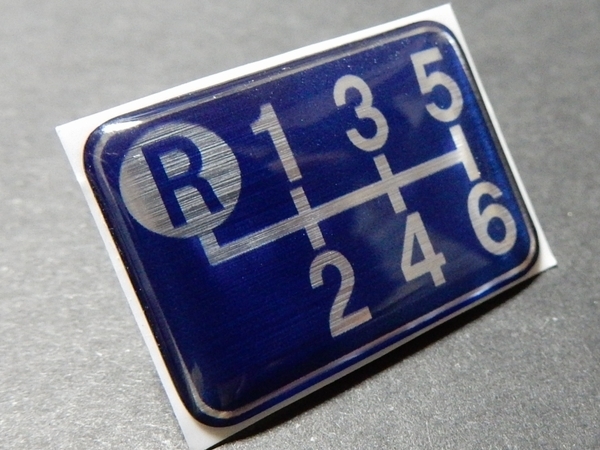 Yahoo!オークション - Tuningfan シフトパターン エンブレム ブルー 左...