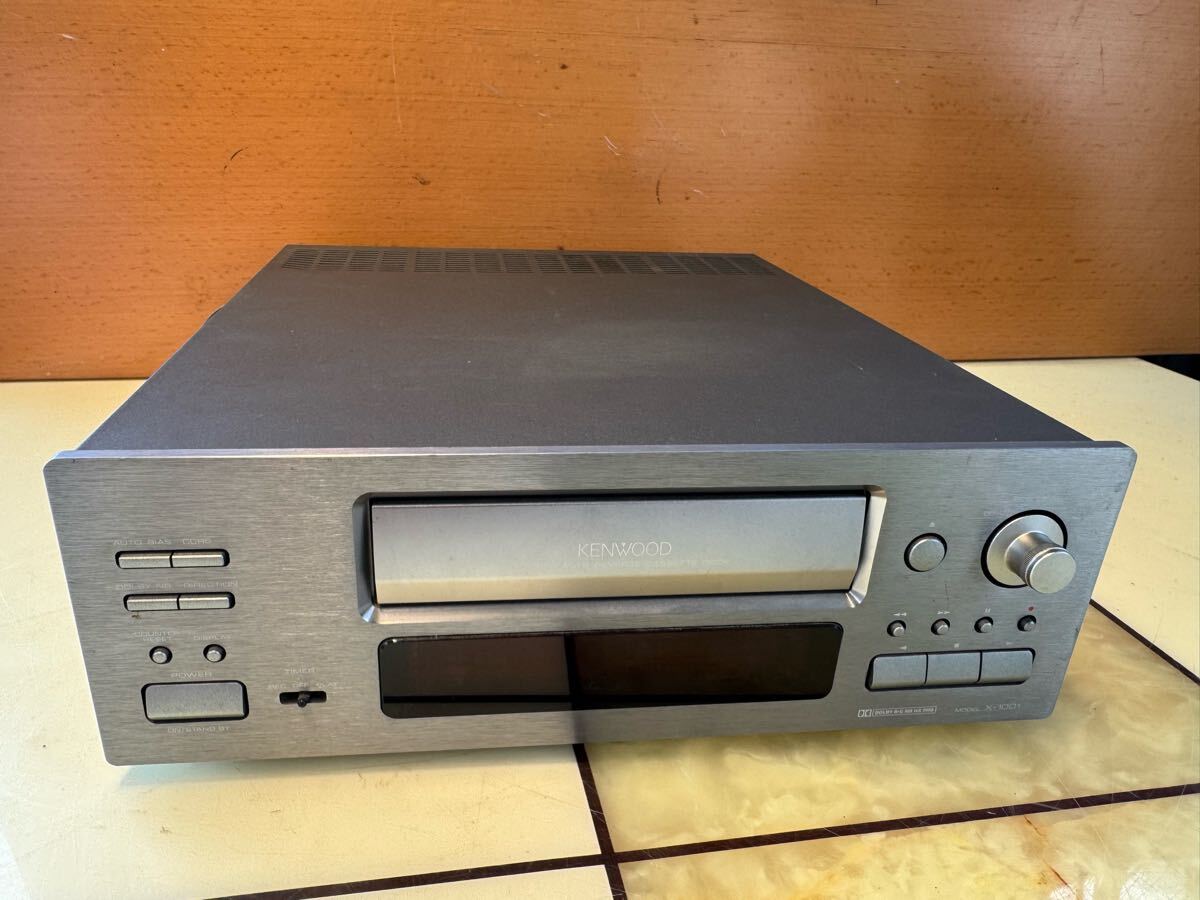 Yahoo!オークション - (J21) Kenwood X-1001 カセットデッキ 通電しな...