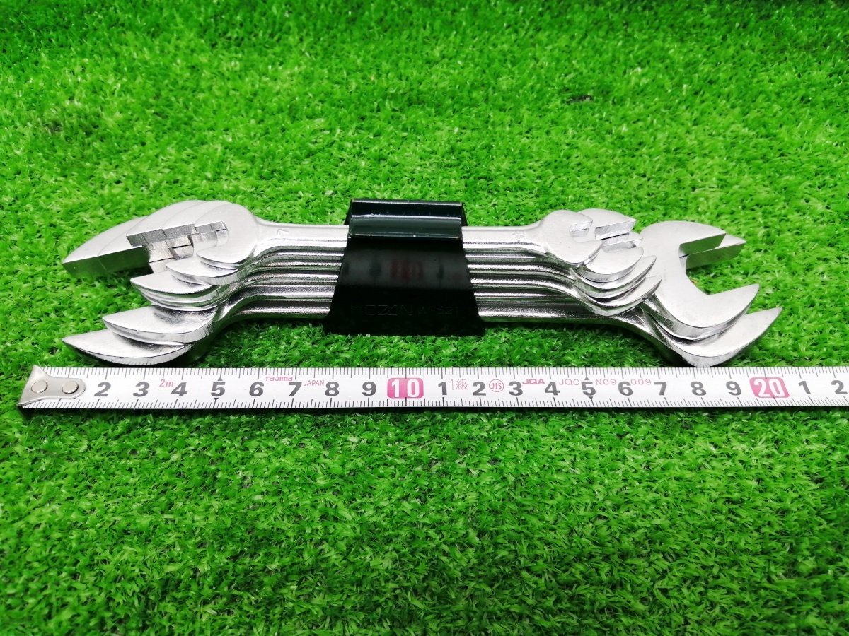 Yahoo!オークション - 中古品 HOZAN ホーザン 6丁組 スパナ セット W-5...