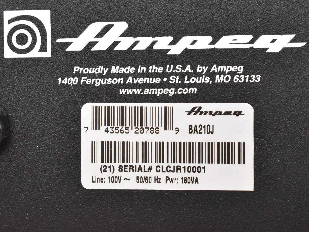 Yahoo!オークション - 【 C 】2741 AMPEG BA210 ベースアンプ アンペグ...