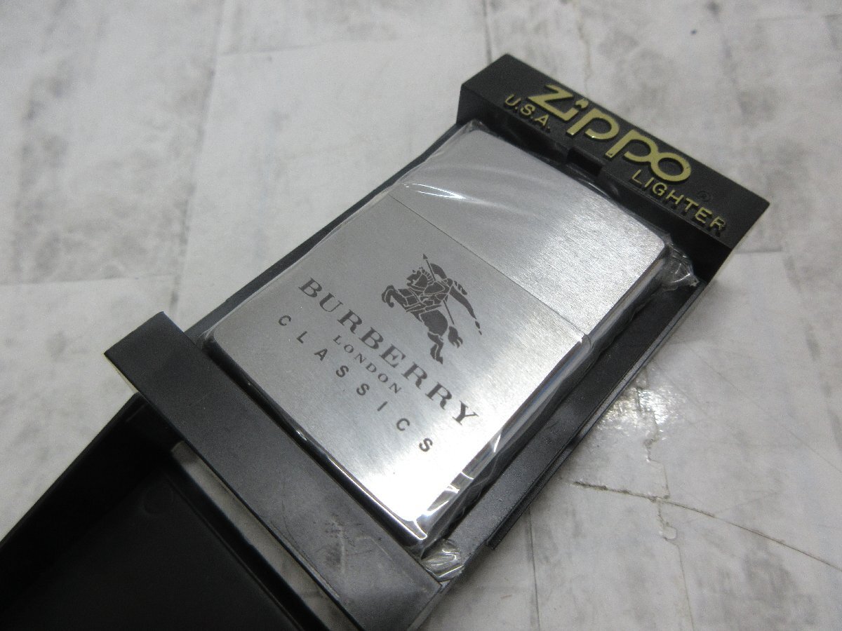 Yahoo!オークション - a4 未使用品保管品 ZIPPO BURBERRY LONDON バー...