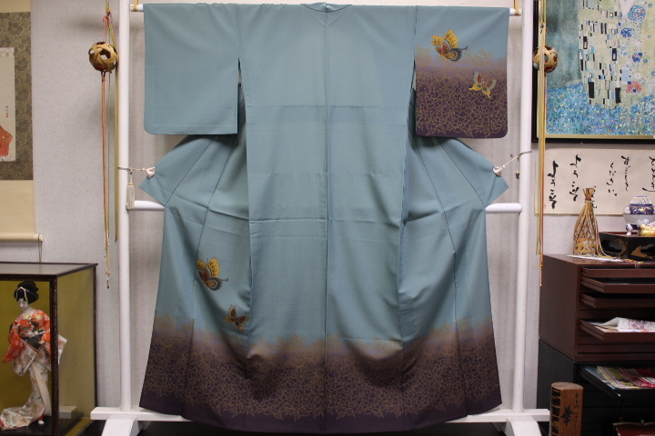 Yahoo!オークション - きもの今昔8568 単衣のきもの 付け下げ訪問...