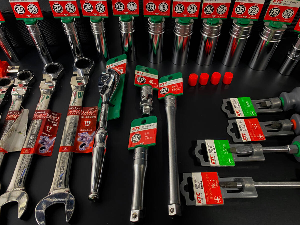 Yahoo!オークション - [直接引取可]KTCラチェットハンドルソケットドラ...