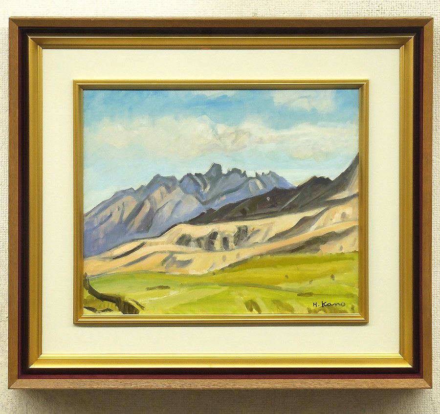 Yahoo!オークション - 【GLC】狩野寿一 「風景」 油彩8号共シール 狩野...