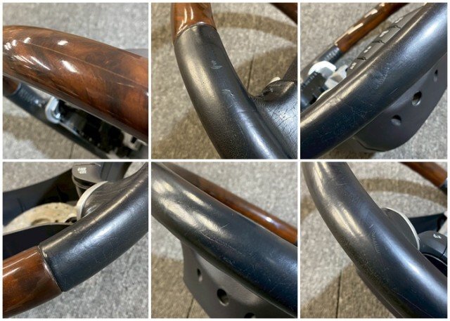 Yahoo!オークション - パジェロ ADC-V98W 純正 ステアリング ウッド (V...