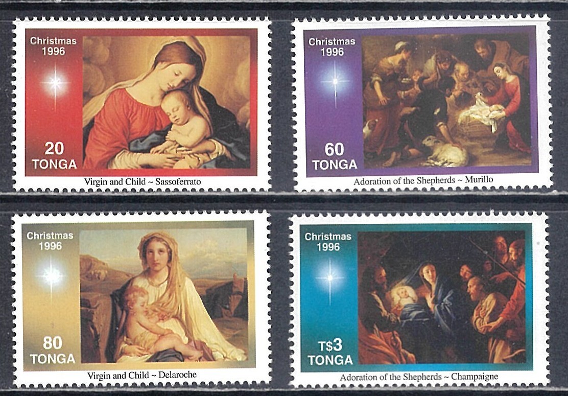 Yahoo!オークション - トンガ 1996年 #933-6(NH) クリスマス / 絵画(by...