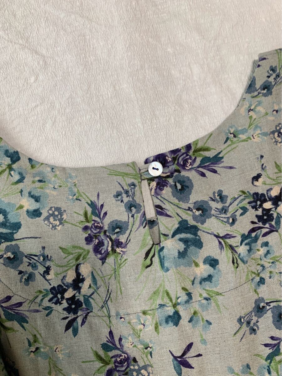 【樂淘letao】日本代購代標第一品牌－ハンドメイド::YUWAボタニカルflower＊切り替えタックop