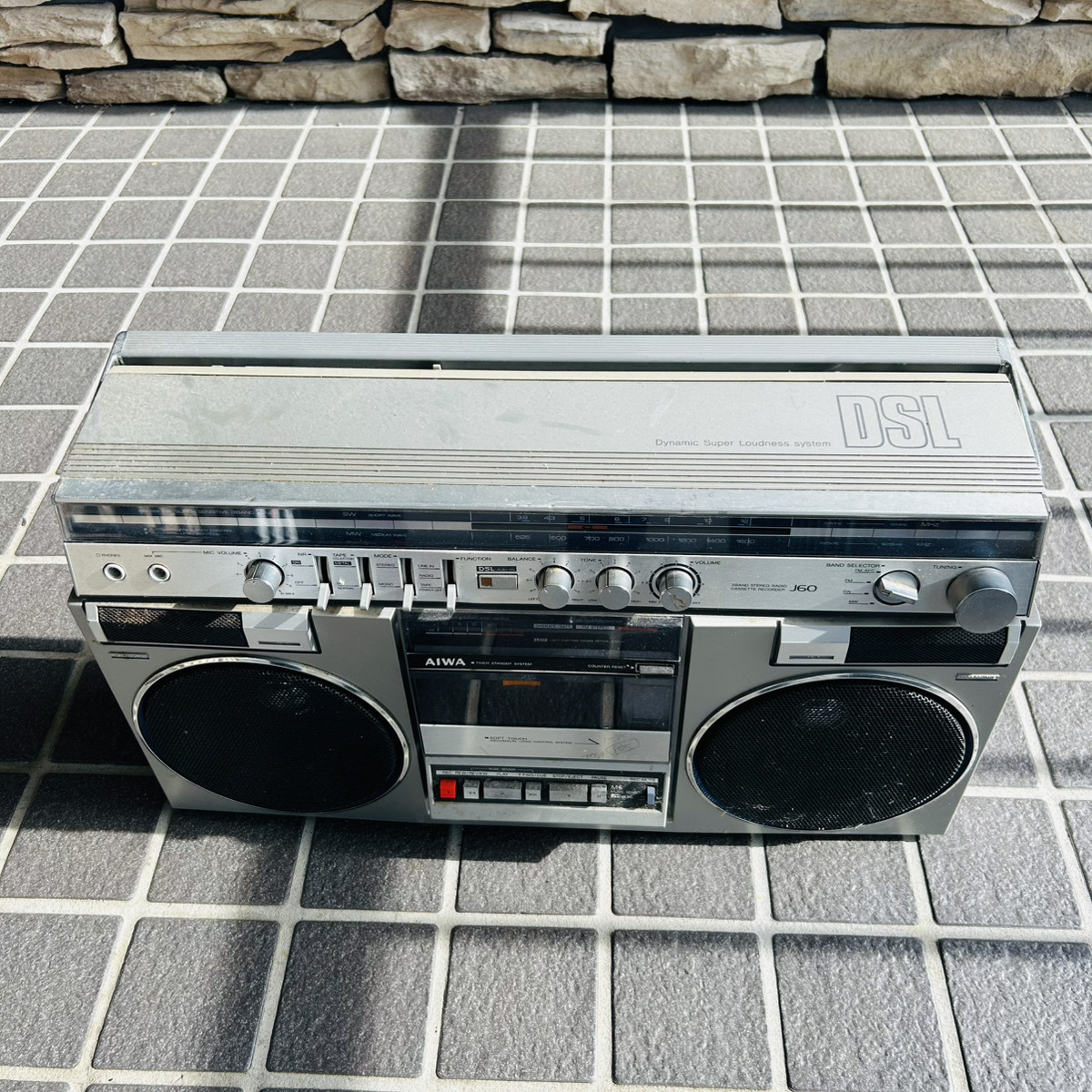 Yahoo!オークション - AIWA ラジカセ CS-J60 ラジオカセットレコーダー...