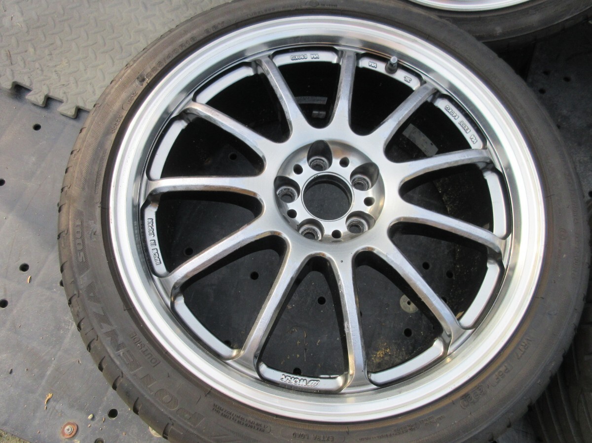 Yahoo!オークション - 軽量 WORK エモーション 11R GTC/RC バリ溝 POTE...