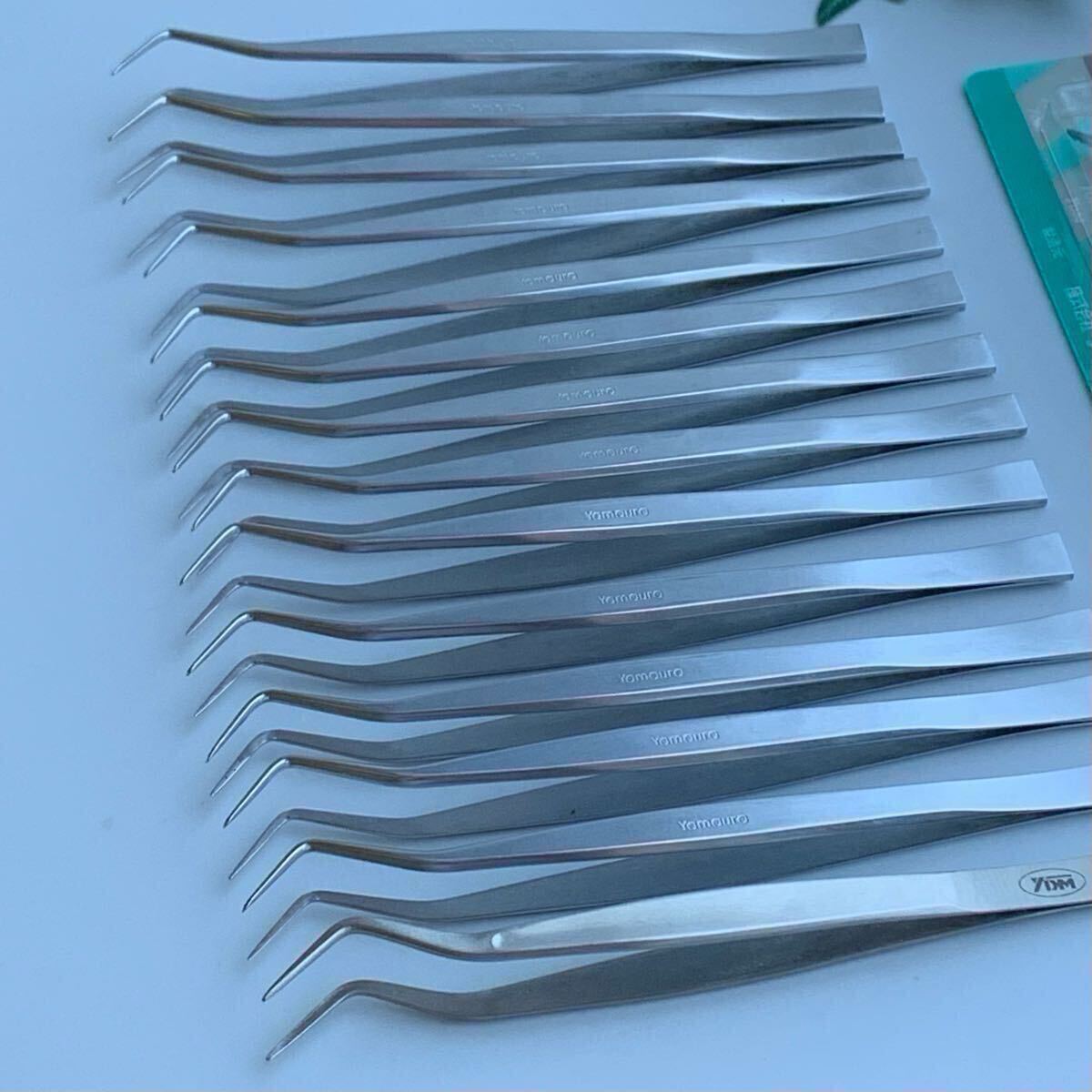 Yahoo!オークション - 歯科 ピンセット 15本 Yamaura YDM 歯科器具 イ...