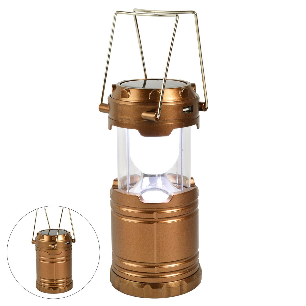 Yahoo!オークション - ソーラー 充電 3WAY LED ランタン 懐中電灯 アウ...