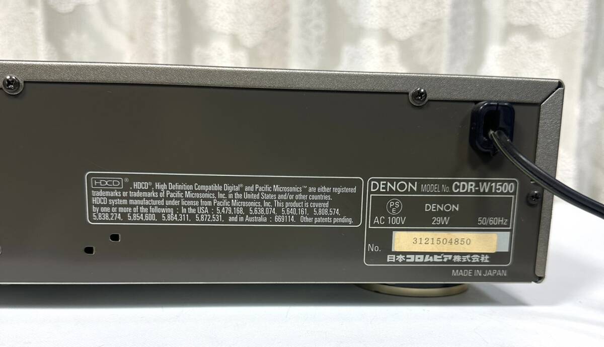 Yahoo!オークション - DENON CDR-W1500 CDレコーダー リモコン付