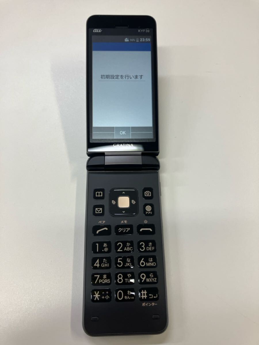 Yahoo!オークション - 美品 GRATINA au KYF39 4G 京セラ ケータイ ガラ...