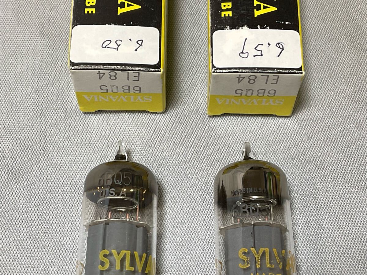 Yahoo!オークション - SYLVANIA 6BQ5/EL-84 2ペア(4本)測定済み NOS m...