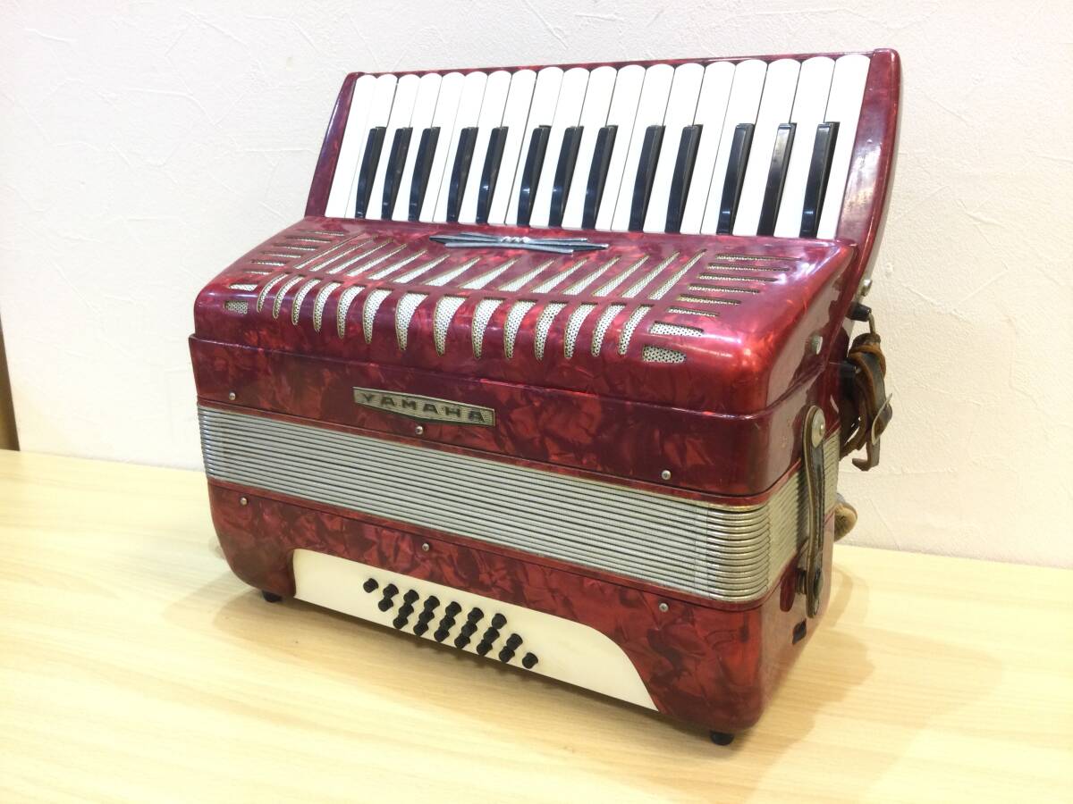 Yahoo!オークション - YAMAHA 8905 アコーディオン レッド系 鍵盤楽器...