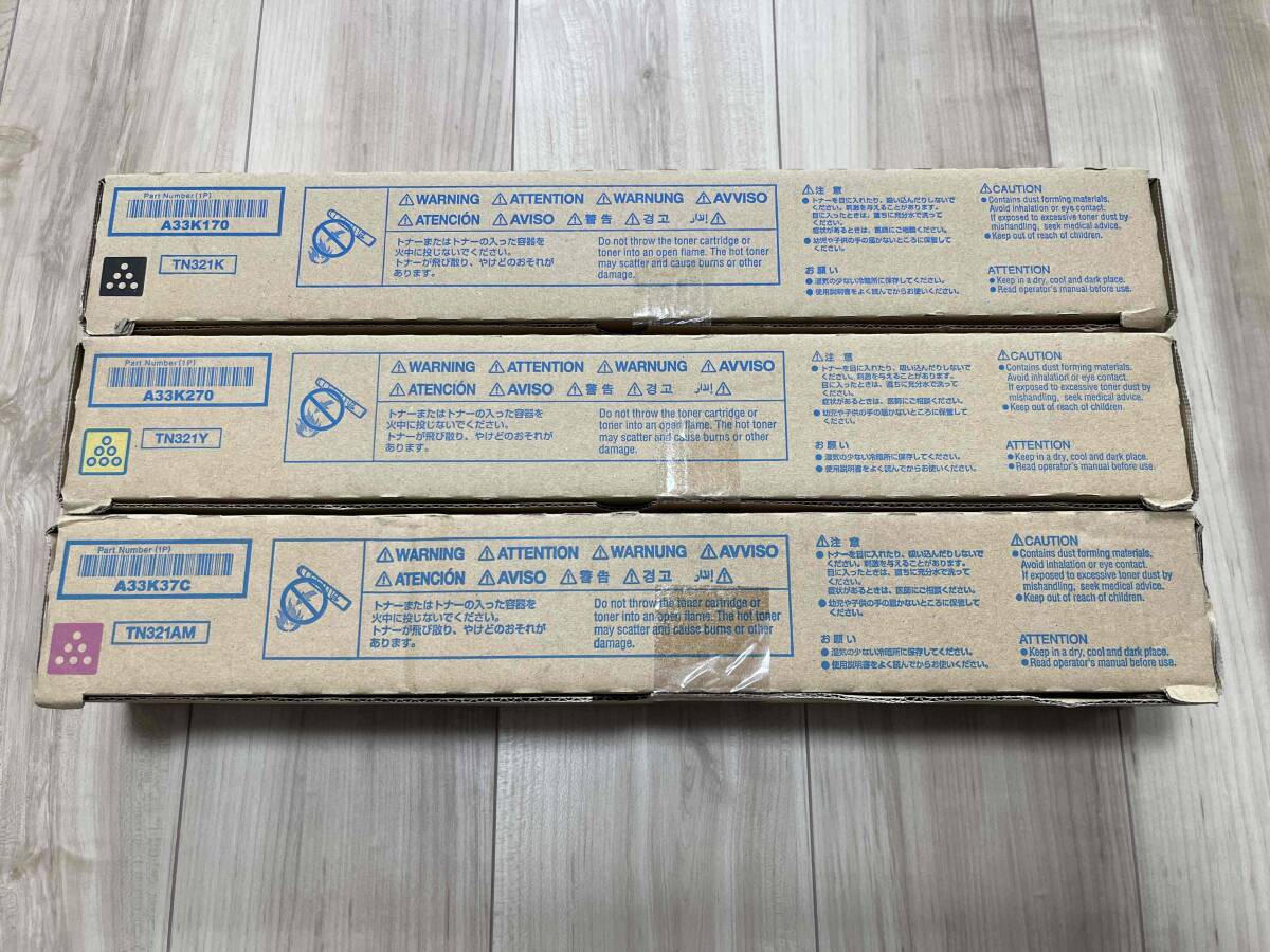 Yahoo!オークション - 3色セット 純正 新品 コニカミノルタ TN321K TN...