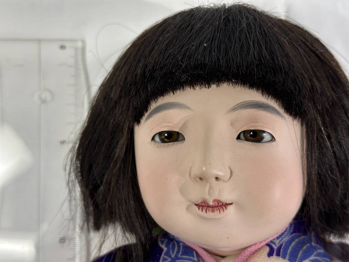 Yahoo!オークション - 【管 YTN】市松人形 約40cm ガラス目風 現状品...