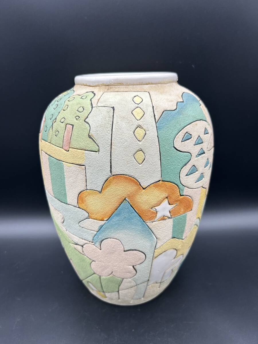 Yahoo!オークション - 【O22-62】花瓶 現代アート 陶芸 花器 陶器 アン...