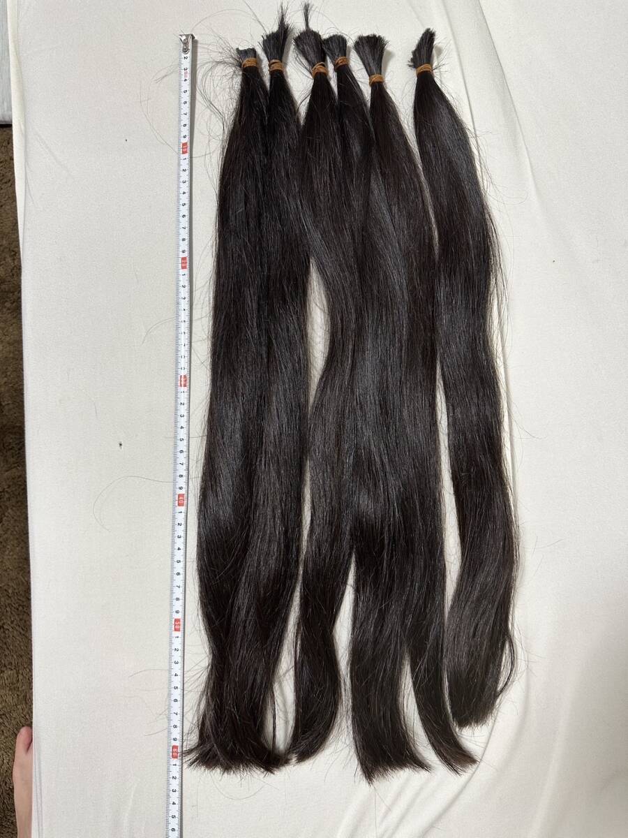 Yahoo!オークション - 髪の毛 60cm 216g 黒 ヘアドネーション