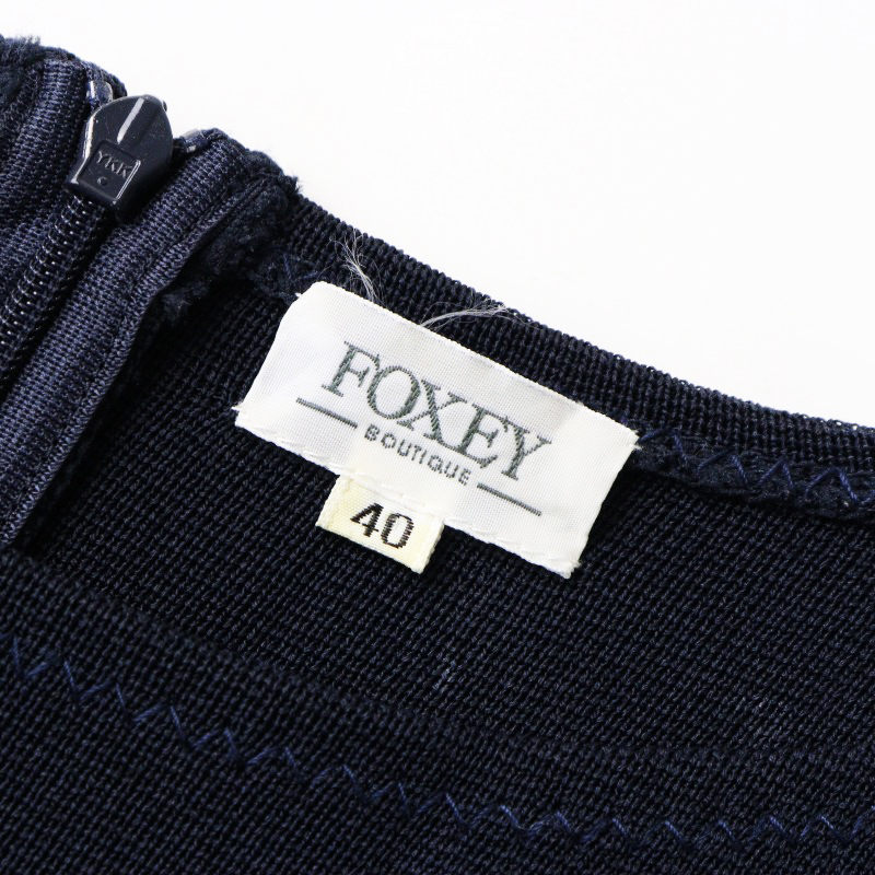 Yahoo!オークション - フォクシー FOXEY ミラノリブ ショートスリーブ...