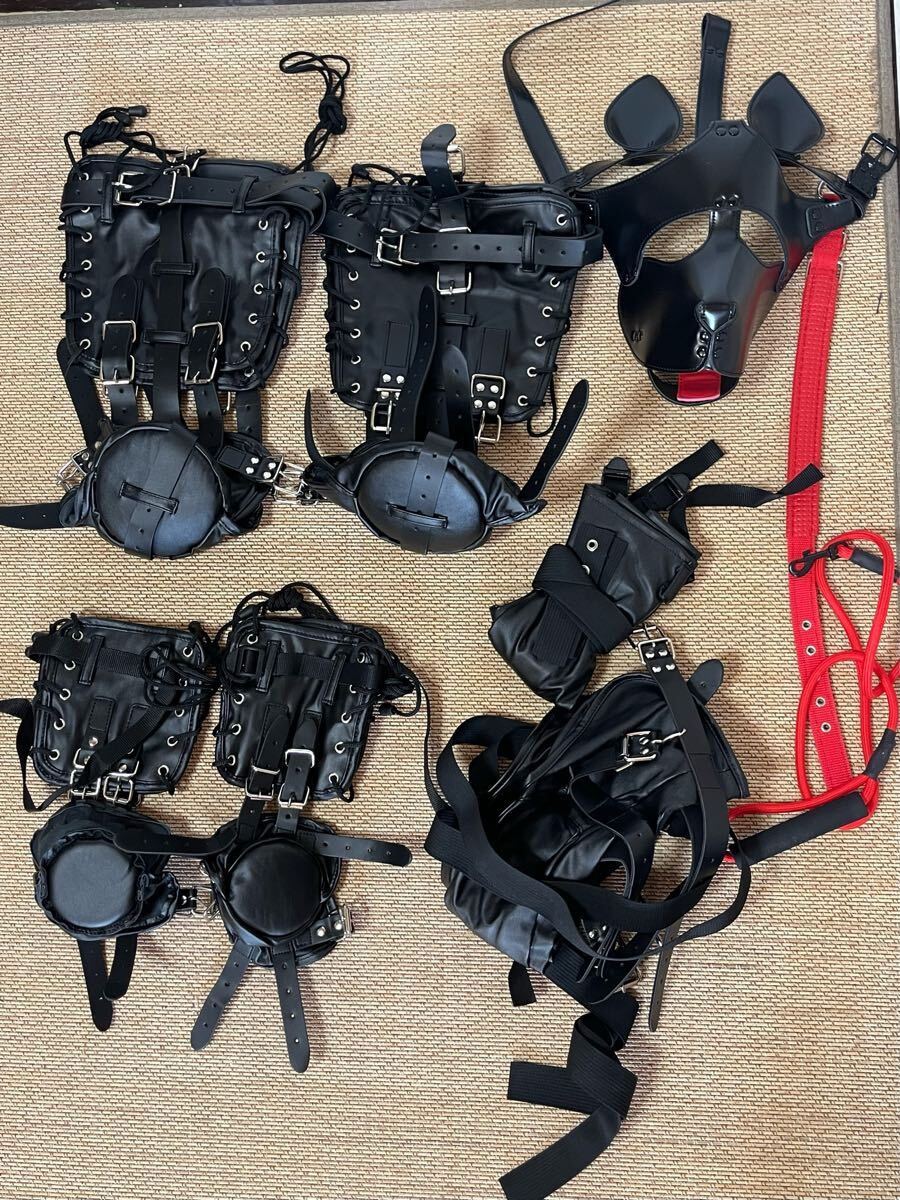 SM犬拘束具K9ベルト束縛レザー超セクシー上下セット エロ誘惑 フェイクレザー ボンテージ 拘束具 ハーネス 緊縛 コスプレ衣装(コスプレ衣装)｜売買されたオークション情報、yahooの商品 ...