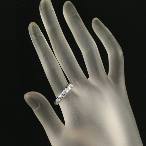 Yahoo!オークション - ダイヤ ダイヤモンド 0.51ct 7P リング Pt900 指...